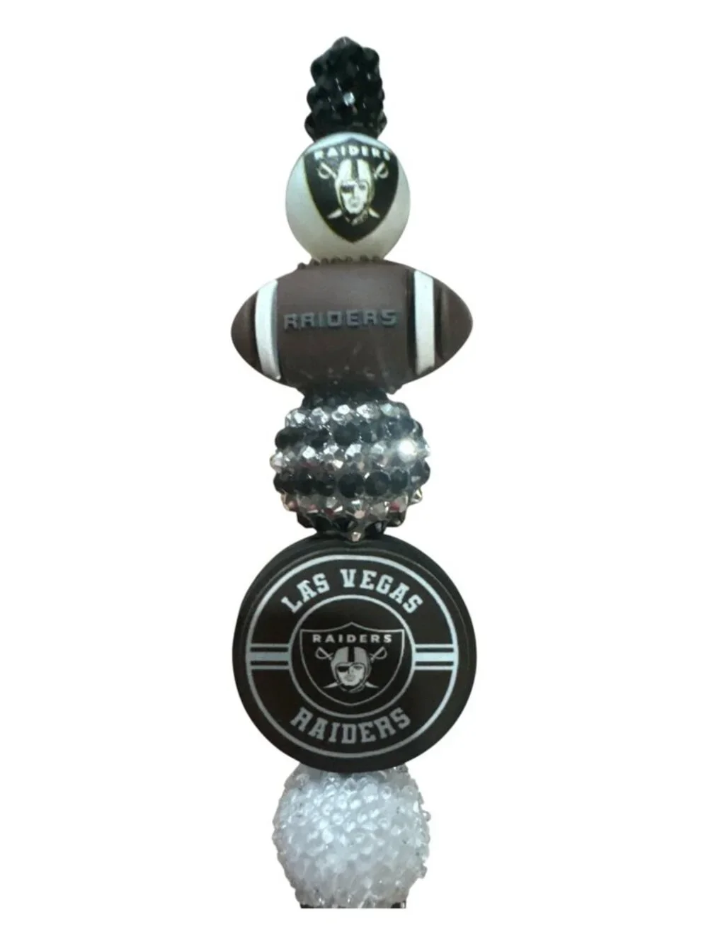 Lovely Creations | Office | Las Vegas Raidersthemed Decorative Pen With ...